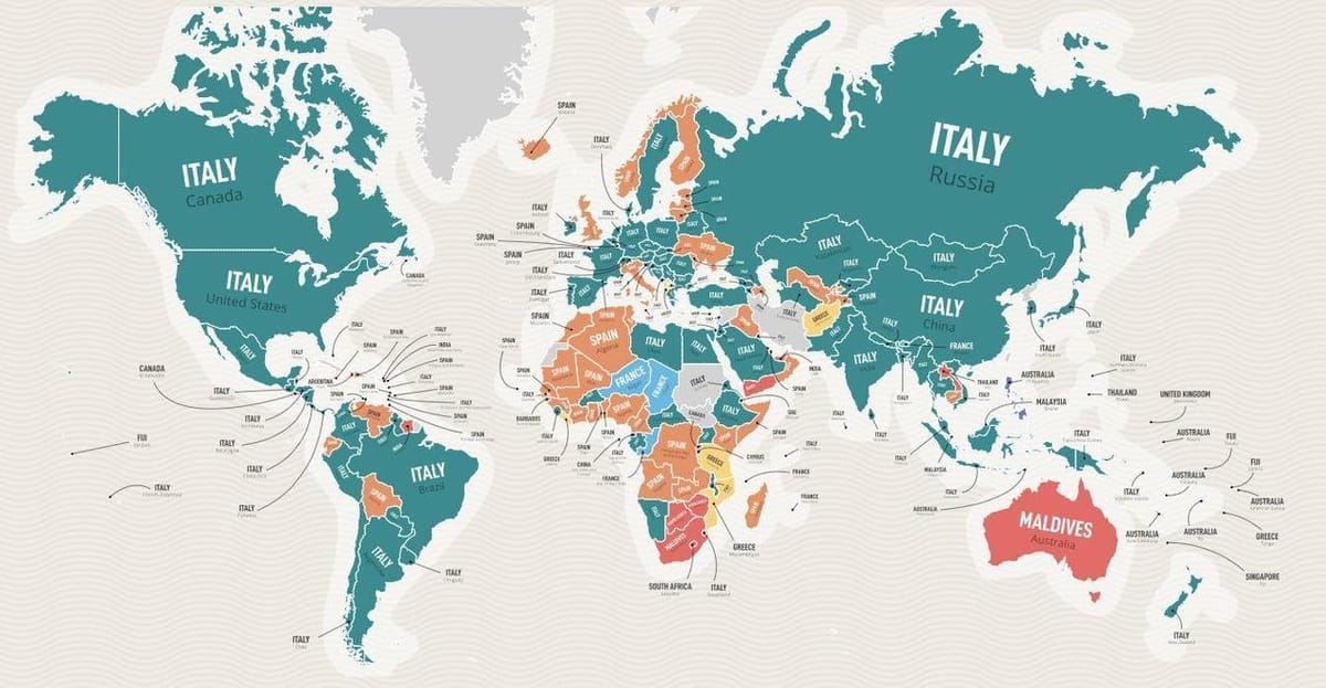 The BFD | Map of the Day: Where the World Wants to Go on Holiday