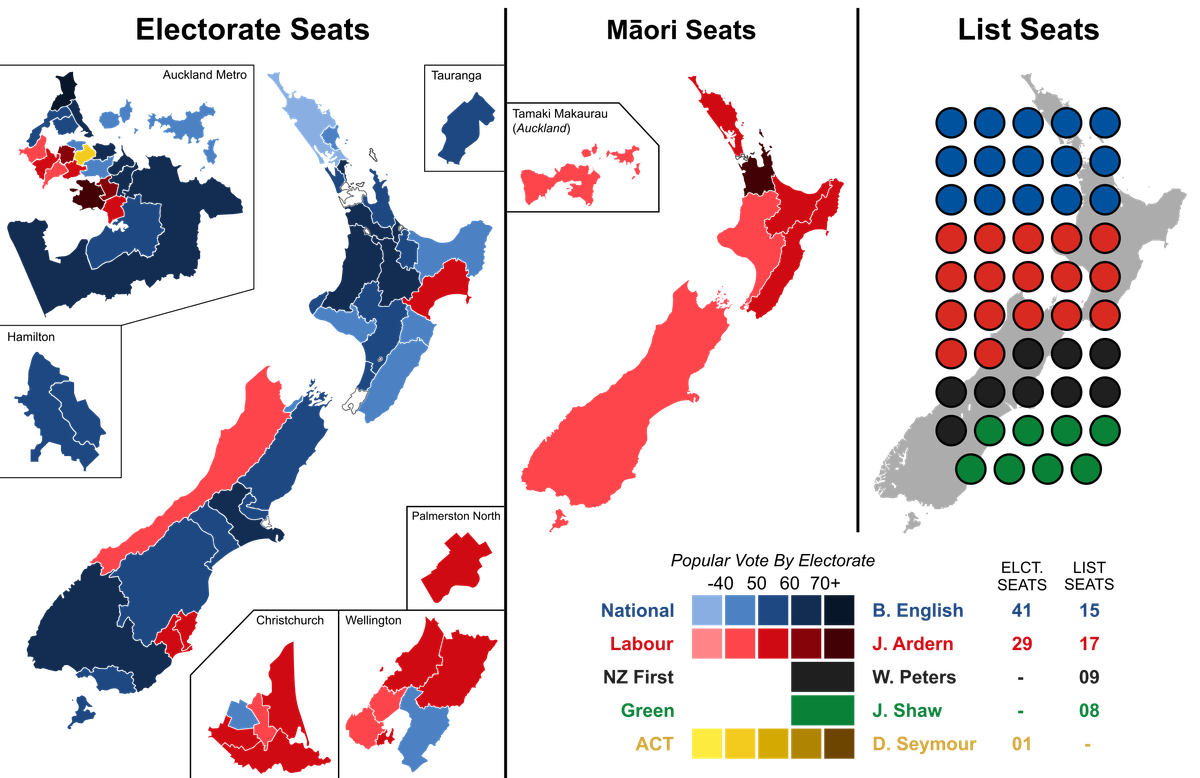 The BFD | Map of the Day: NZ Election Results 2017