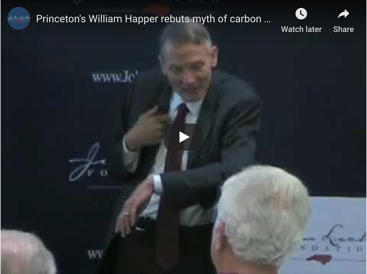 The BFD | Princeton’s William Happer Rebuts Myth of Carbon Pollution