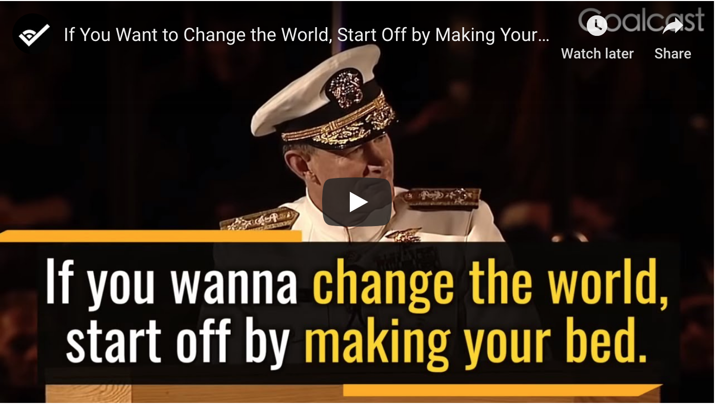 The BFD | If You Want to Change the World, Make Your Bed