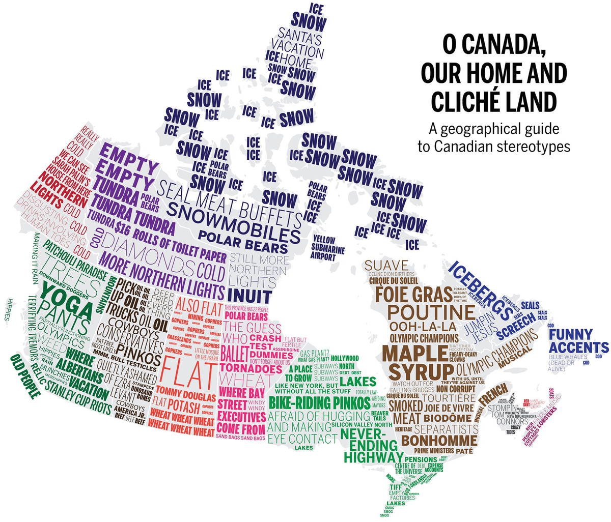 The BFD | Map of the Day: Canada by Cliché