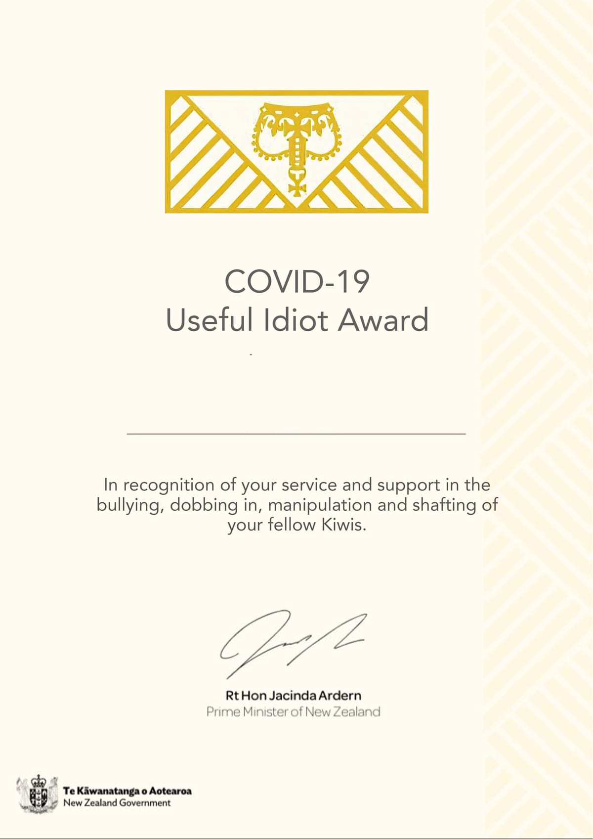 The BFD | Useful Idiot award