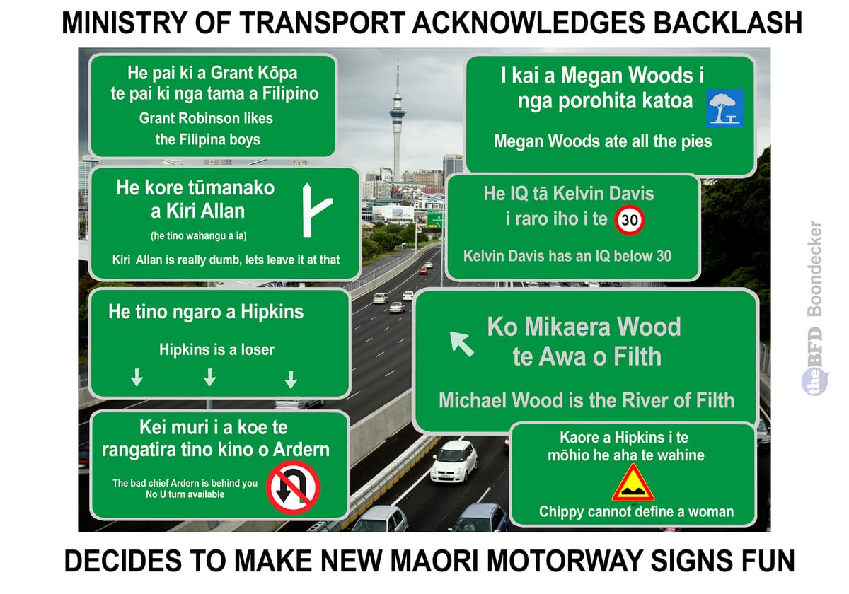 The BFD | Motorway Signs
