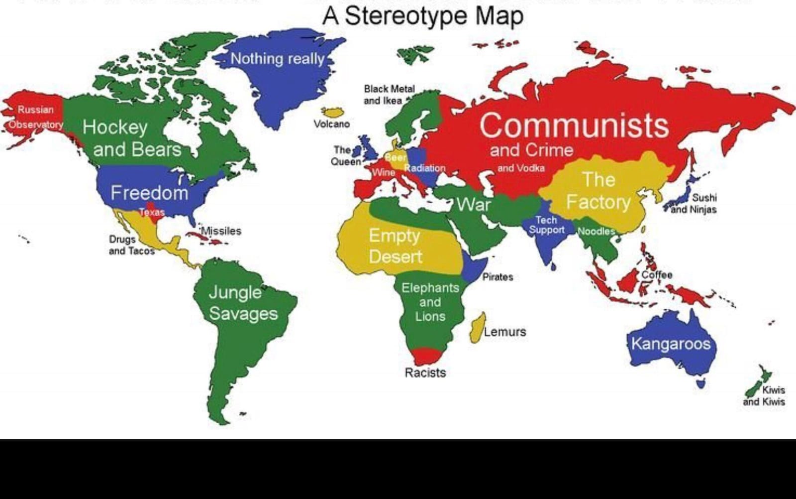 The BFD | Stereotype World Map