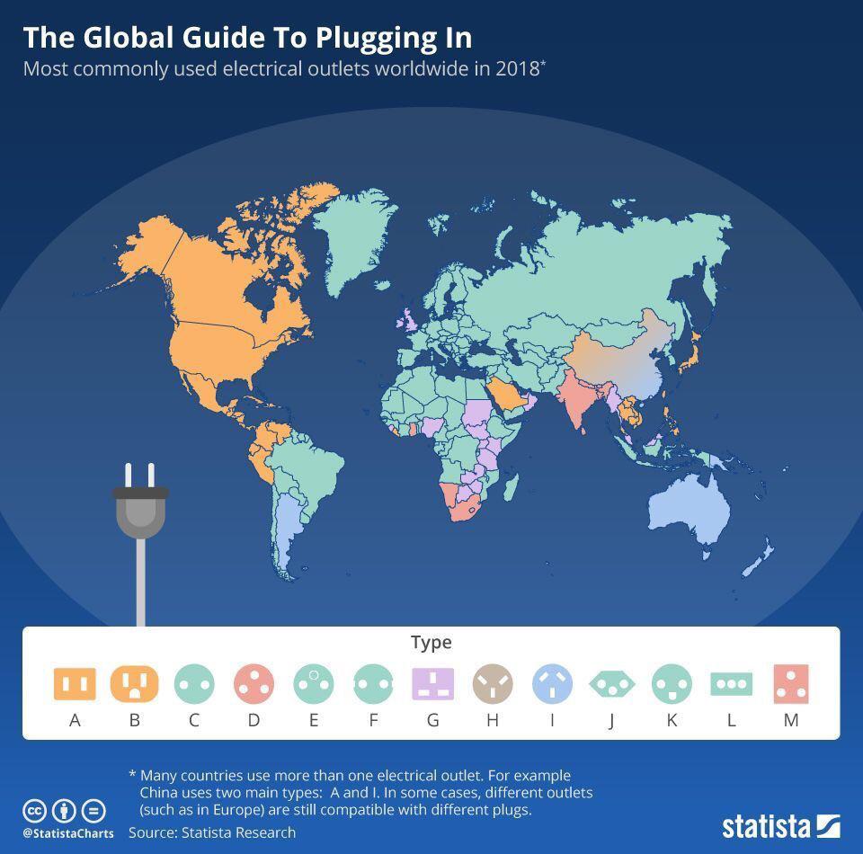 The BFD | Map of the Day: Global Guide to Plugging in