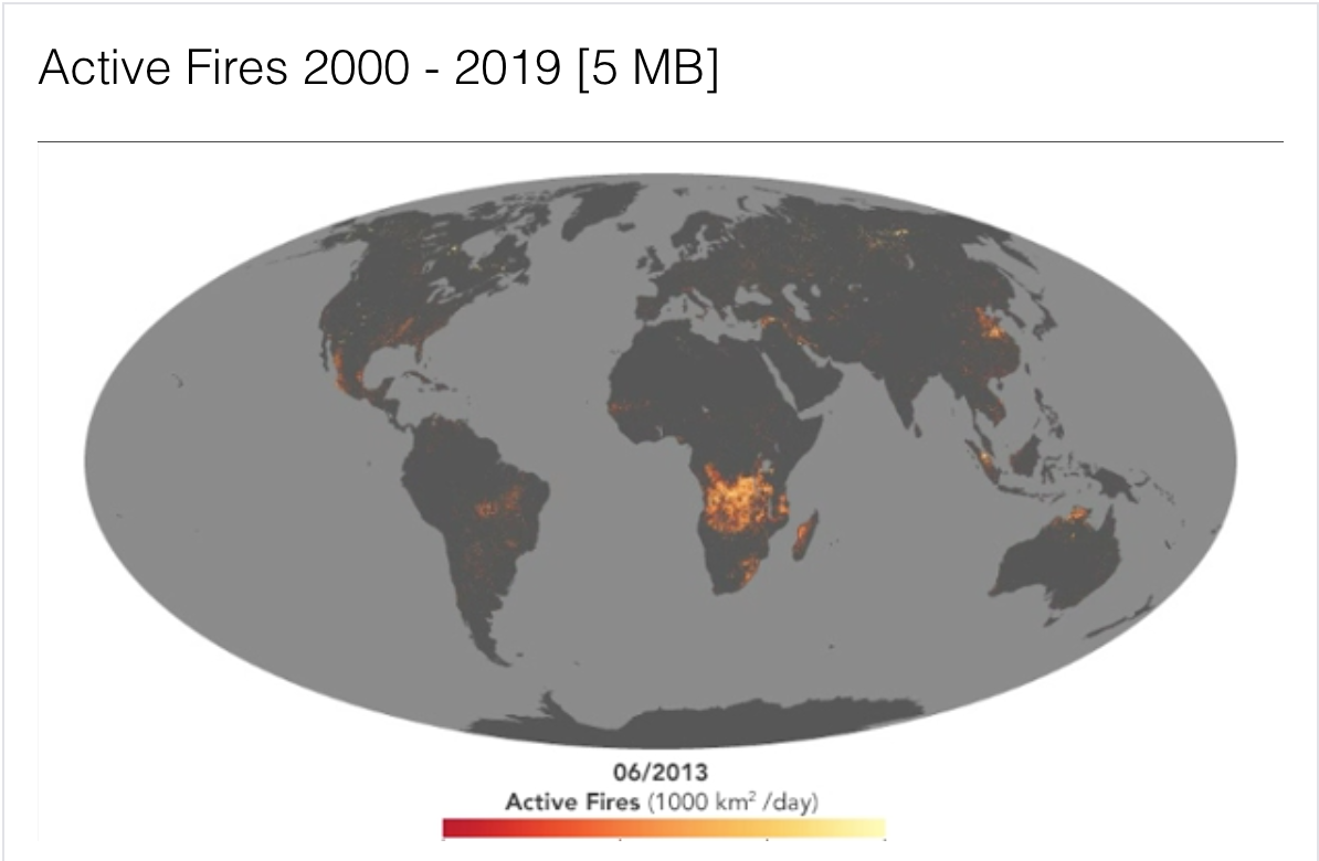 The BFD | Map of the Day: Active Fires 2000-2019