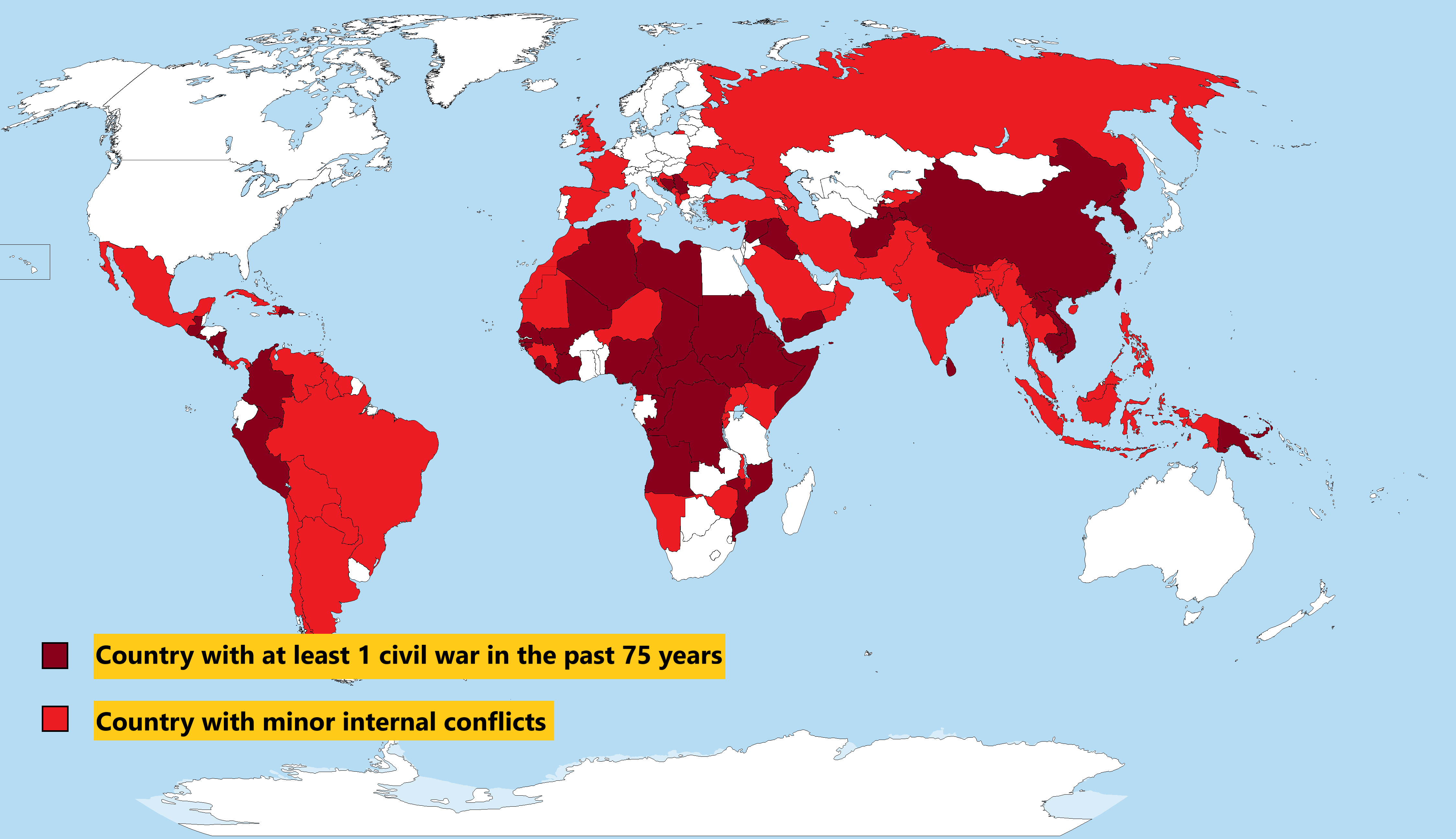 The BFD | Countries with Recent Civil Wars