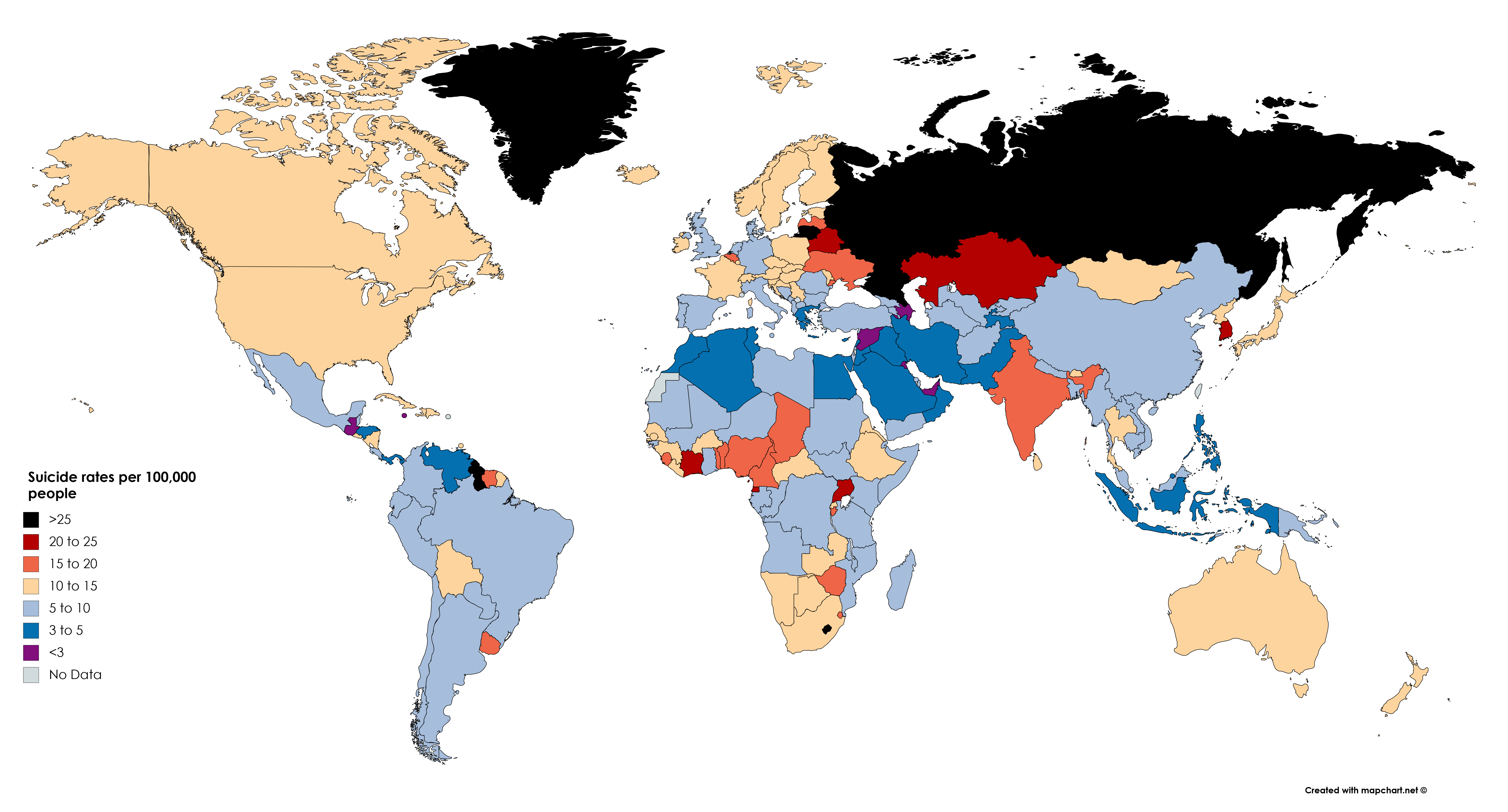 The BFD | Suicide Rates per 100,000 People